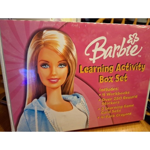 Mattel | Toys | Barbie Learning Activity Box Set Workbooks Stickers ...